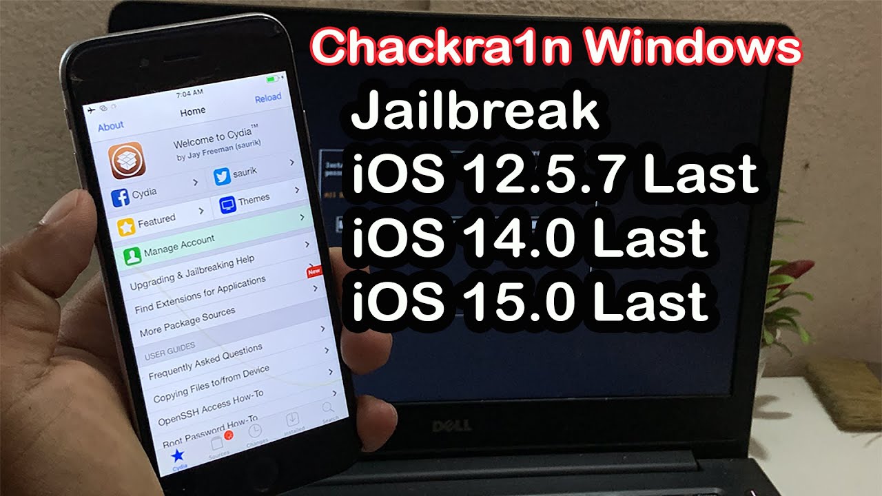New Chackra1n Jailbreak iOS 12.5.7/14/15 - How to Jailbreak On Windows ...