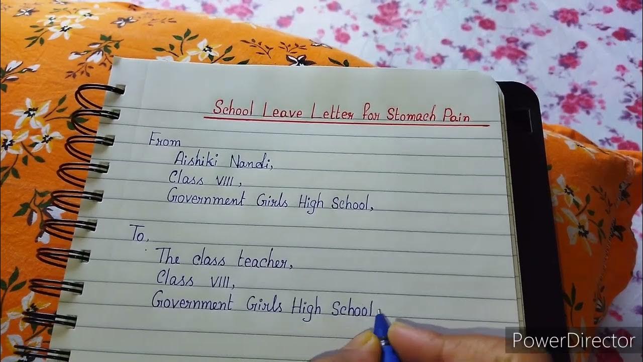 School Leave Letter For Stomach Pain Leave Letter Writing YouTube school-leave-letter-for-stomach-pain-leave-letter-writing-youtube