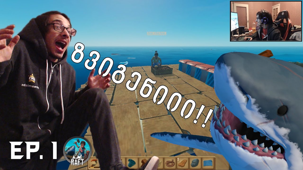 დასაწყისი ზვიგენი და გალის ფოთლები Raft Episode 1 Youtube