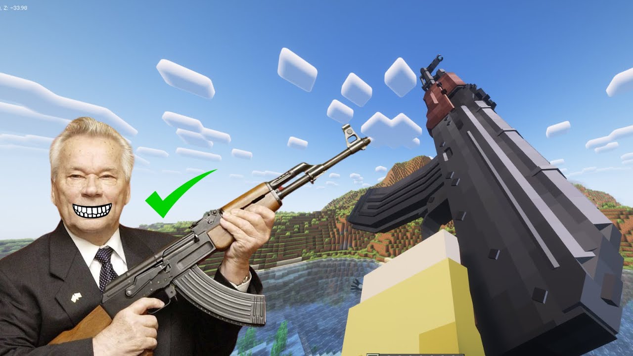 Crafted Kalashnikovs | The Ultimate Minecraft AK Showcase - YouTube