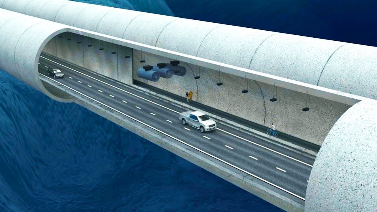 Norway Builds World's First $47b Floating Car Free Highway 1 - YouTube