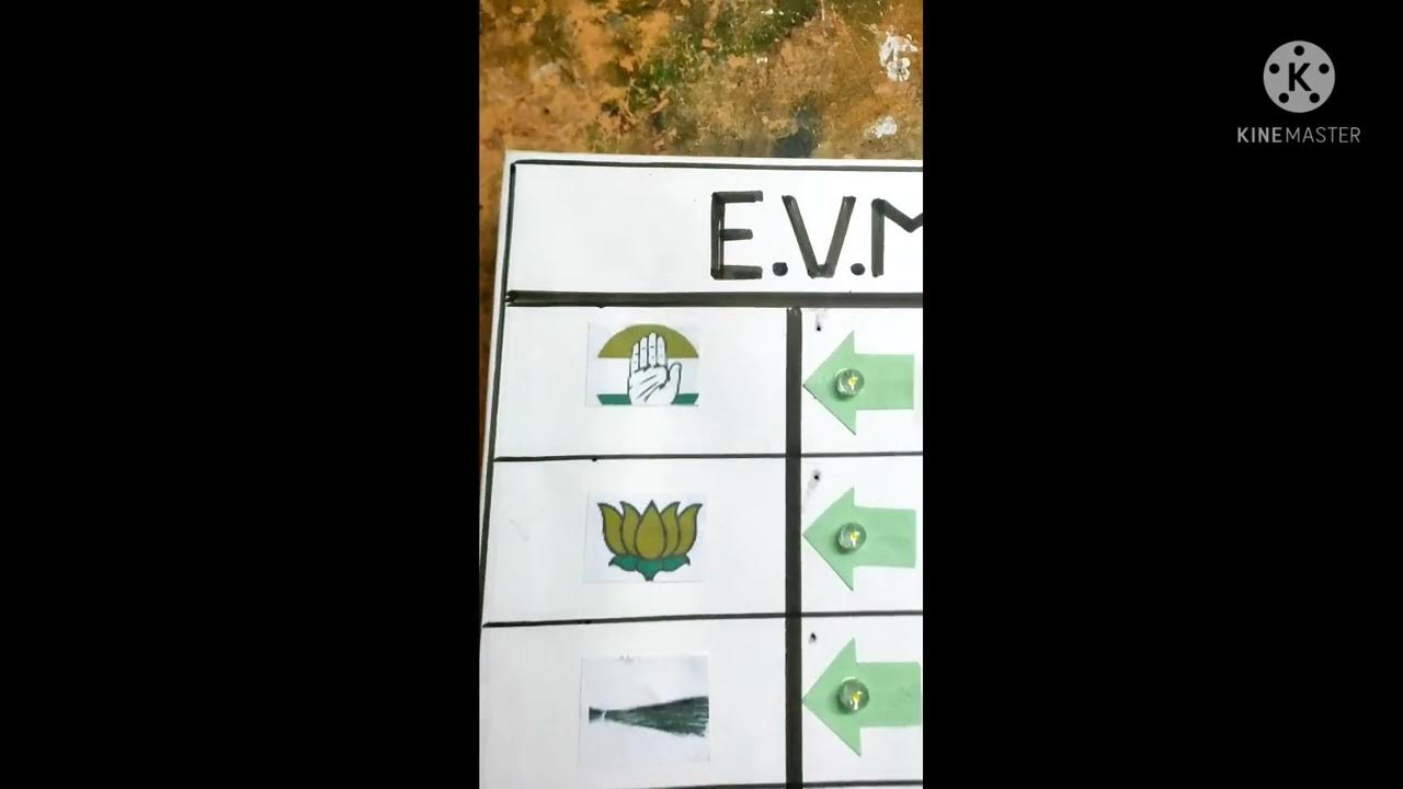 Evm model/sst working model/working electronic voting machine model for ...