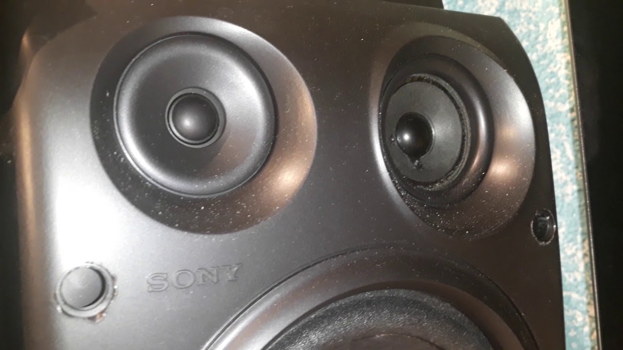 Sony 3 Way Speaker Time Alignment System Sound Test with Onkyo TX-SV444 ...