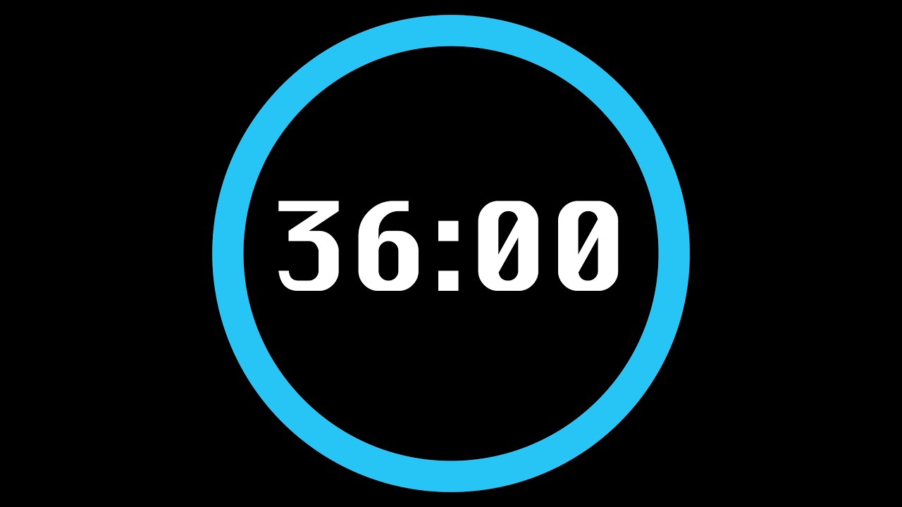 36 Minute Timer - 4K 60 FPS - YouTube