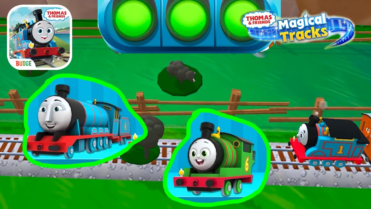 Thomas & Friends Magical Tracks! 🟢🟢🟢 Gordon and Percy Helps Herd Farm ...