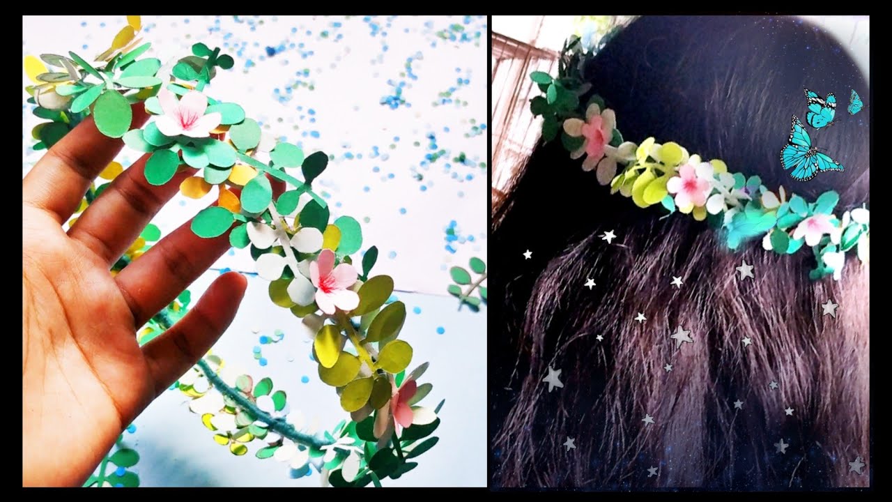 DIY Trendy Garland Headband/How to make a Beautiful Headband - YouTube