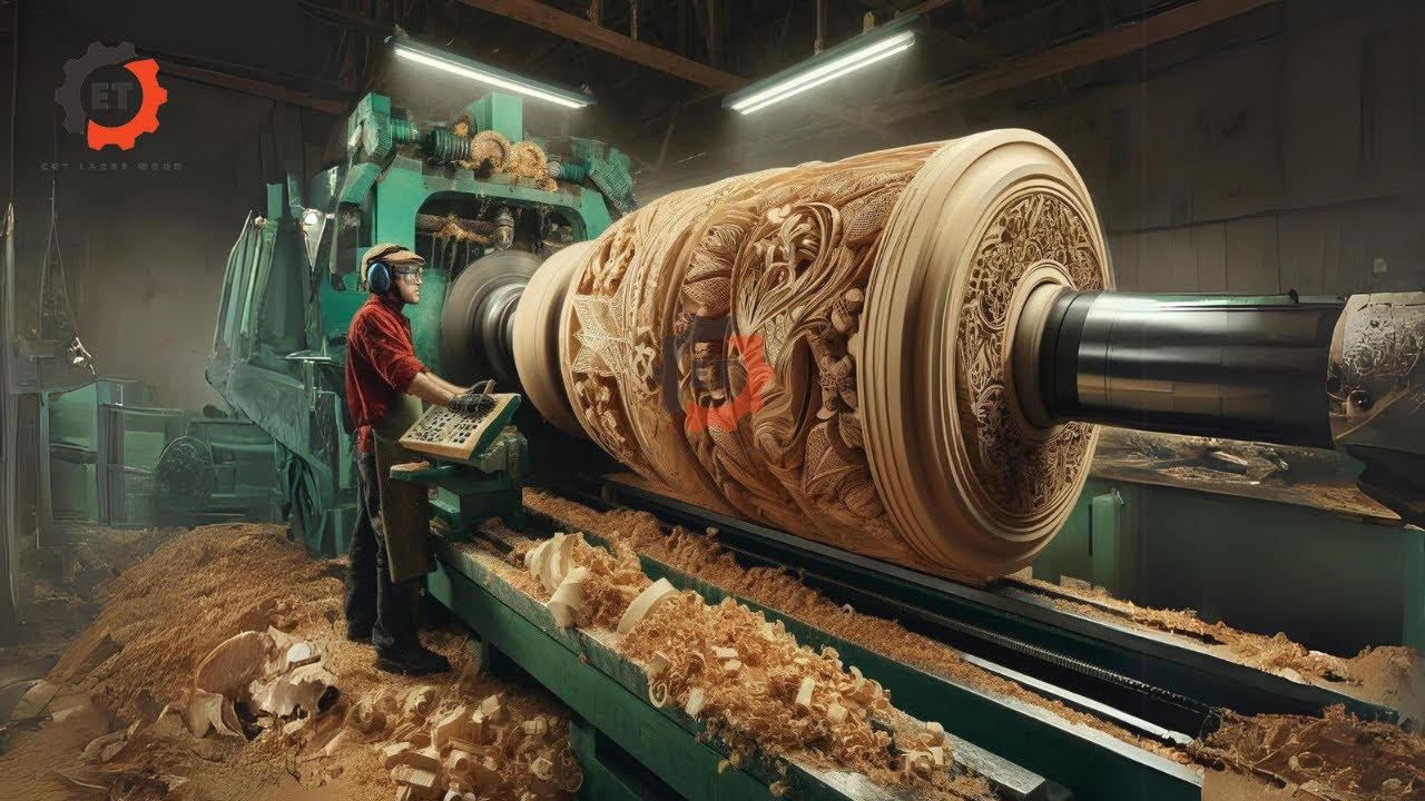 Wood cutting, wood turning, and dangerous wood turning skills at the ...