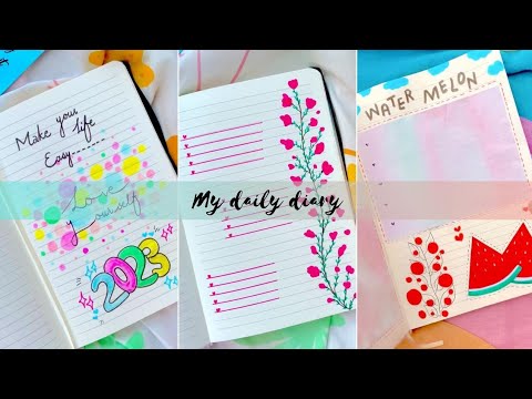 My personal diary pages design (part 2) | dairy pages decoration ideas ...