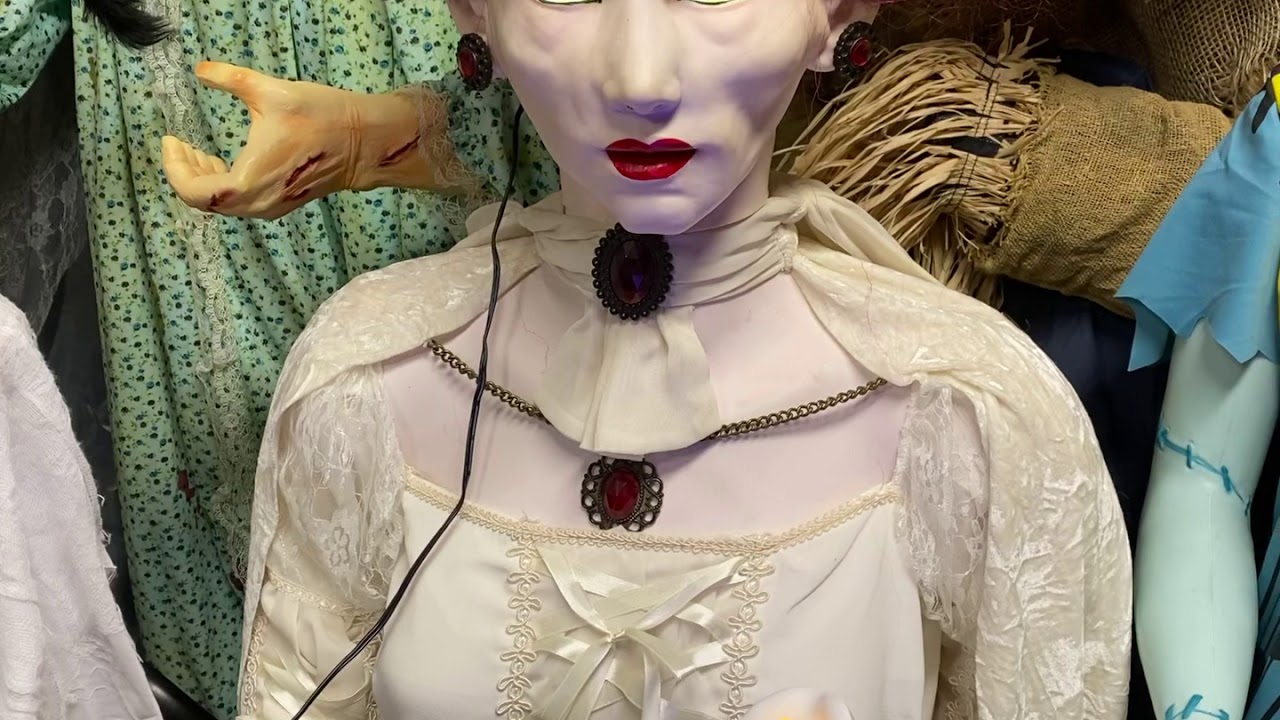 Spirit Halloween Gemmy Life Size Animated Midnight Countess Halloween ...