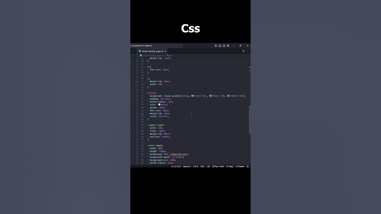 Create A Landing Page Using Html Css Coding Htmlcss Html Landingpage Htmlprojects Youtube