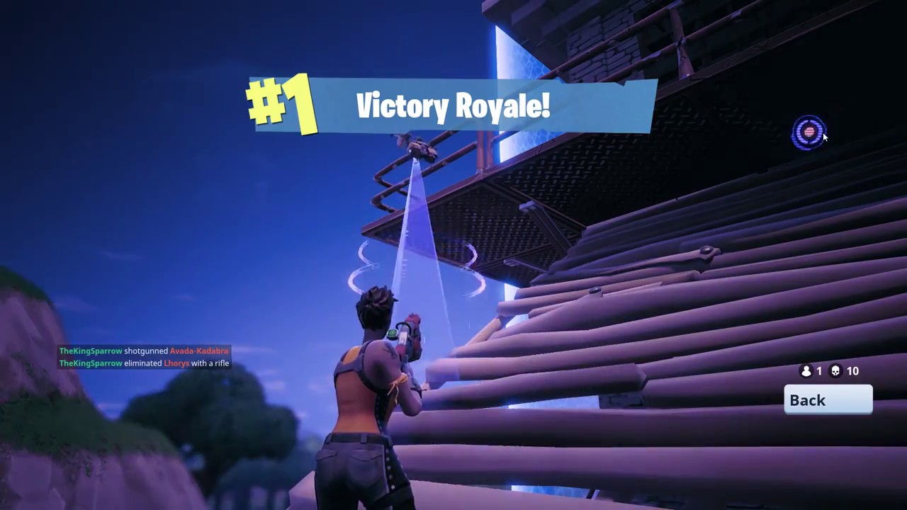 Fortnite BattleRoyale - 1v4 clutch, Victory royale 10 kills - YouTube