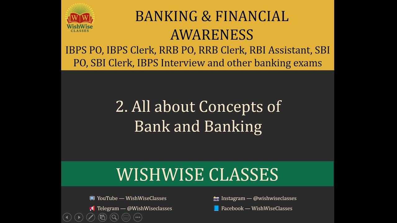 Bank & Banking Concepts Full Chapter | Most Important Static Banking ...