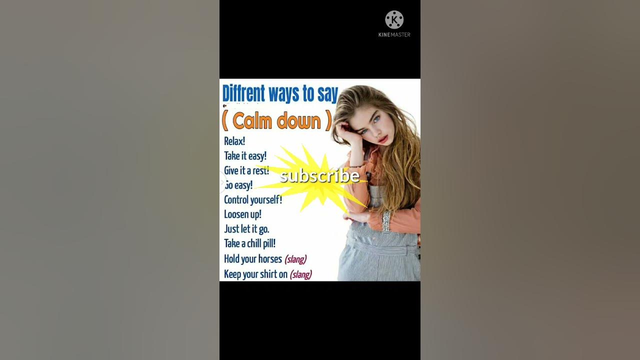 Other Way To Say Calm Down Synonyms english Vocabulary english other-way-to-say-calm-down-synonyms-english-vocabulary-english