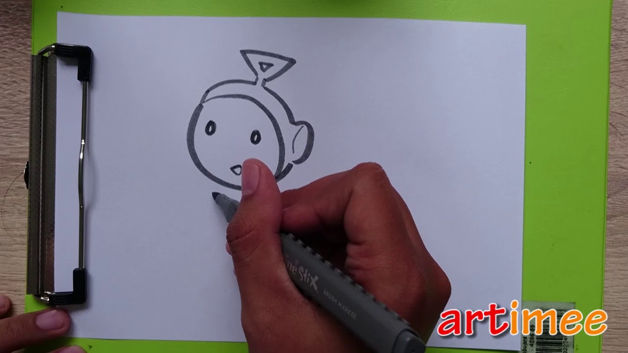 How to Draw Tinky Winky - YouTube