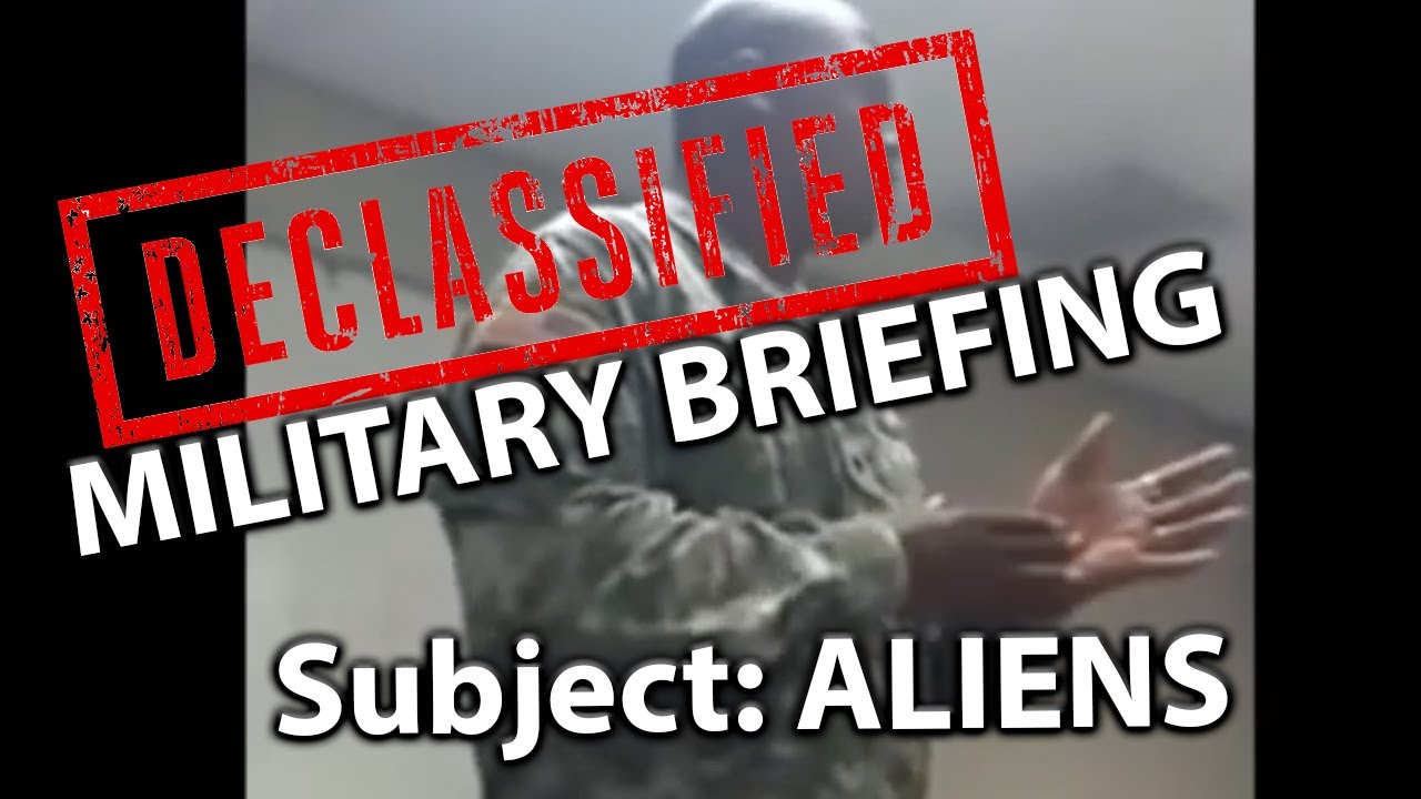 Leaked Classified Military Briefing on Aliens - YouTube