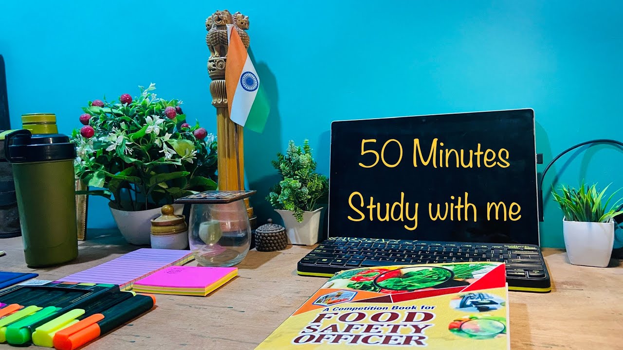 50 MINUTES STUDY WITH ME | No Background noise, 10 min Break, Study ...