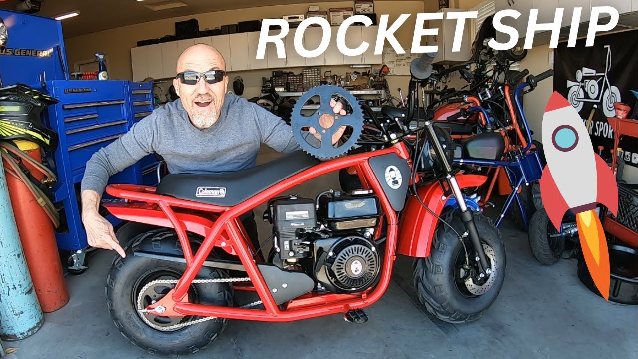 Coleman B200 Mini bike gets faster with one mod! - YouTube