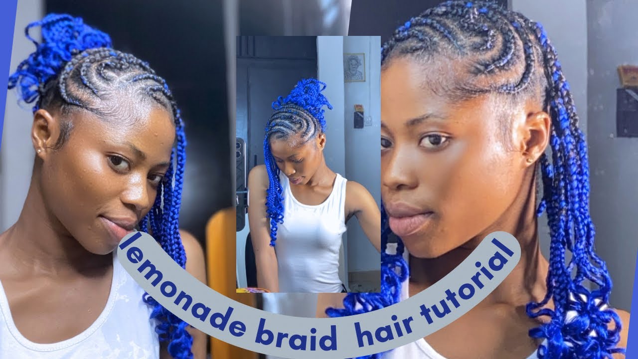 Lemonade Fulani braids | hair tutorial | beginner friendly| *d.i.y ...