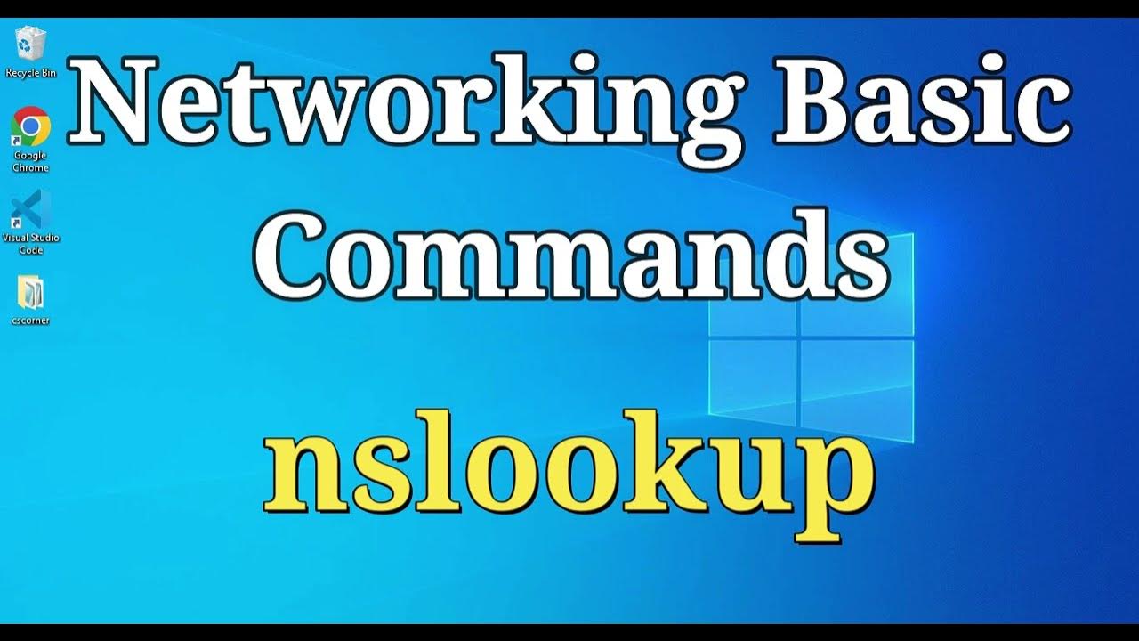 What Is Nslookup Windows Command Line Networking Command Nslookup Use Of Nslookup Youtube