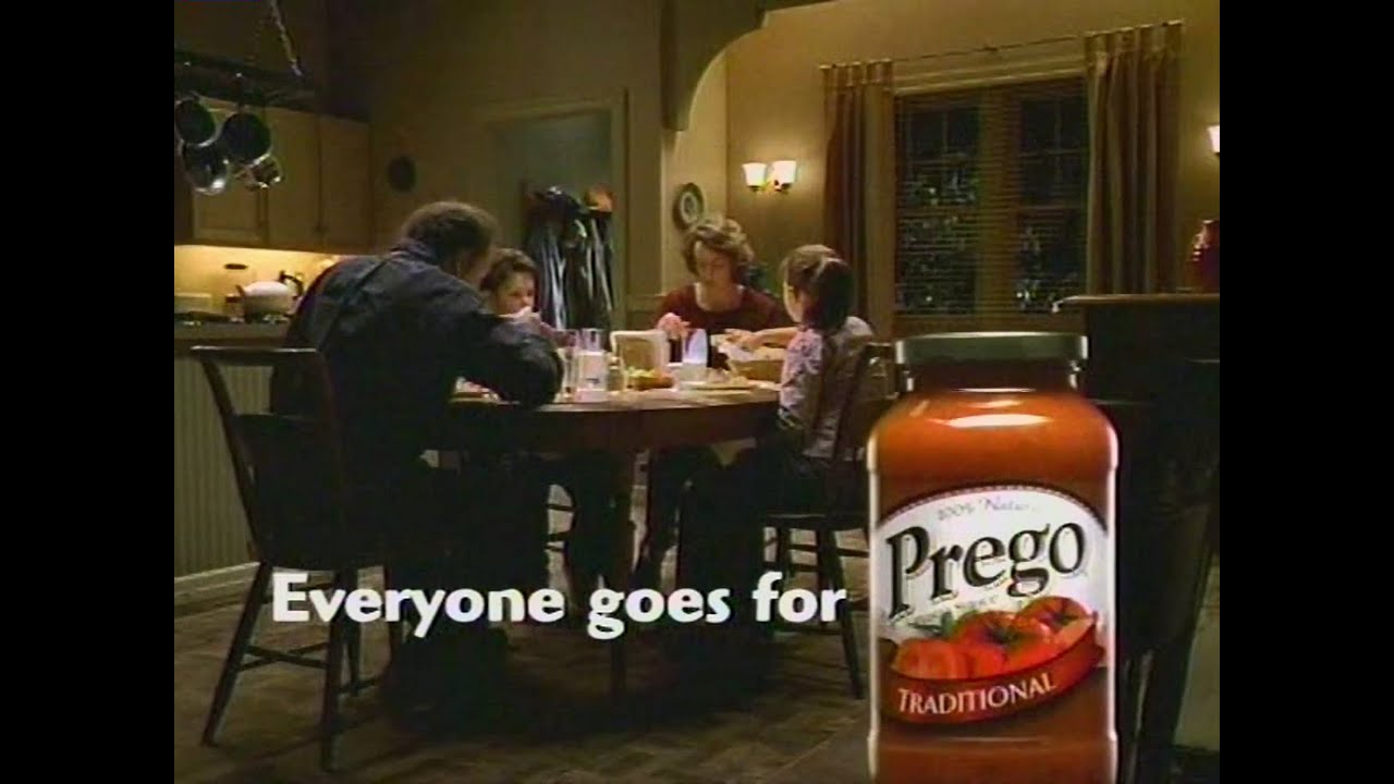 Prego Traditional (Taste Test) Pasta Sauce Commercial, The WB KBWB-TV ...