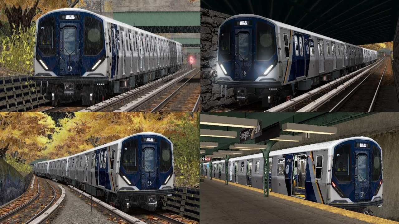 NYCT OpenBVE R211A Ending Testing On The Franklin Avenue Shuttle Line ...