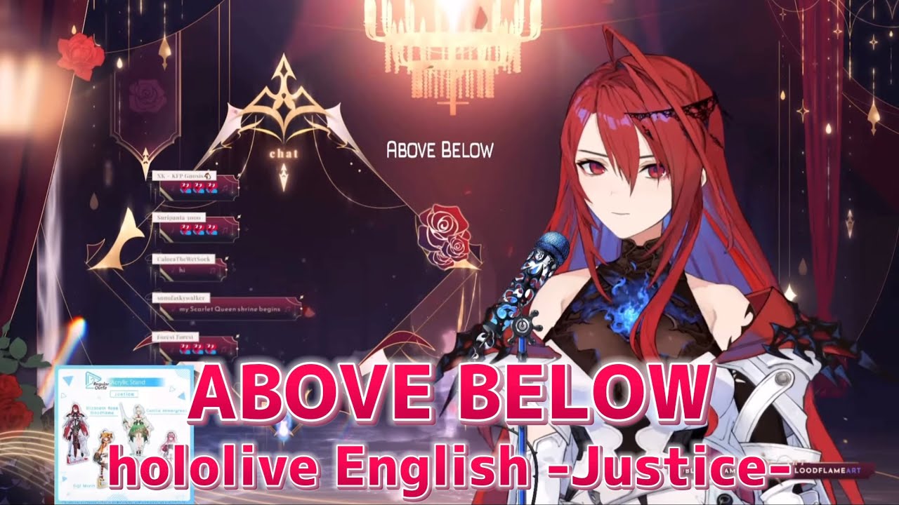 ABOVE BELOW - Elizabeth Rose Bloodflame ( Lyrics )【hololive clip/Vtuber ...