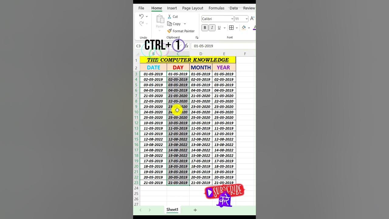Excel interview question: Day, Month ,Year extract #excel #exceltutorial #exceltips #short # ...