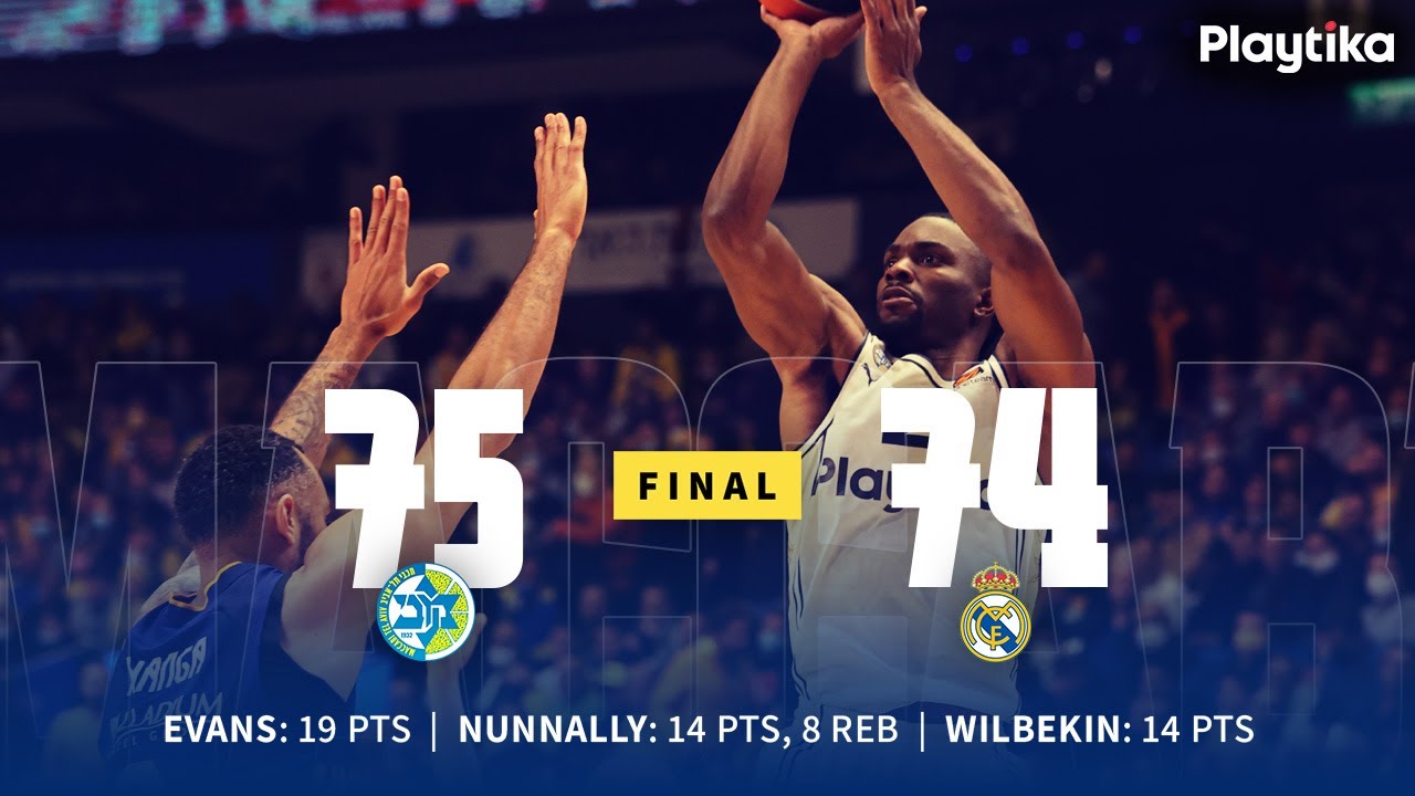 Highlights: Maccabi Playtika Tel Aviv vs Real Madrid 75:74 | תקציר ...