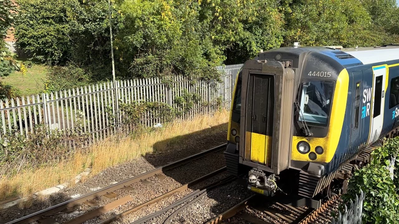 Class 444 Desiro | 444015 + 444009 | South Western Railway - YouTube