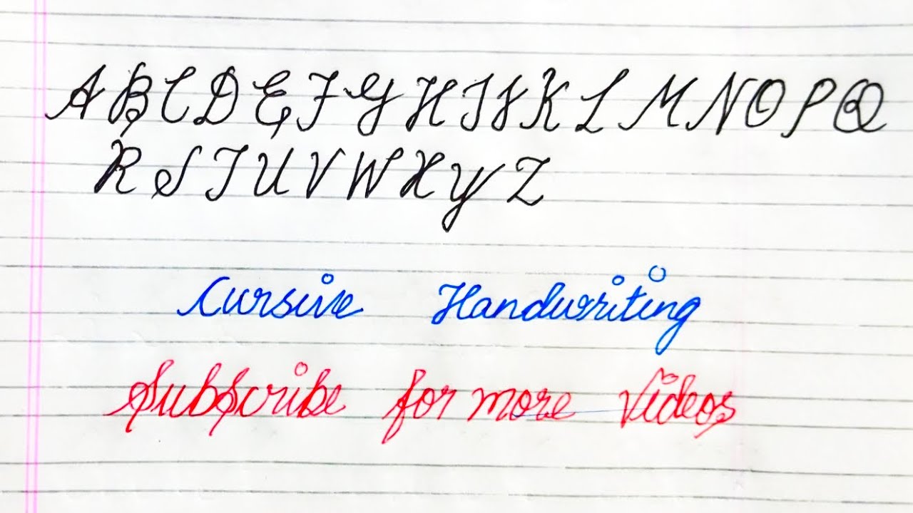Cursive Handwriting Practice # Subscribe for more videos # Any doubts ...