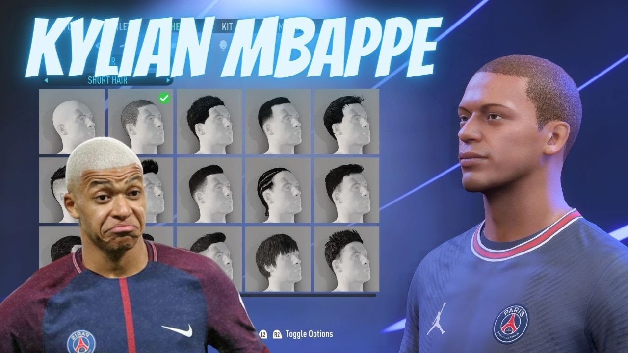 FIFA 23 How to make *UPDATED* Kylian Mbappe Pro Clubs Look alike - YouTube