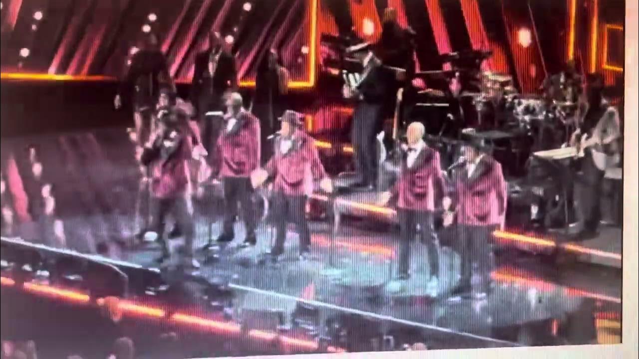New Edition honoring “The Spinners 11/3/23. Bobby Brown mic is ON ...