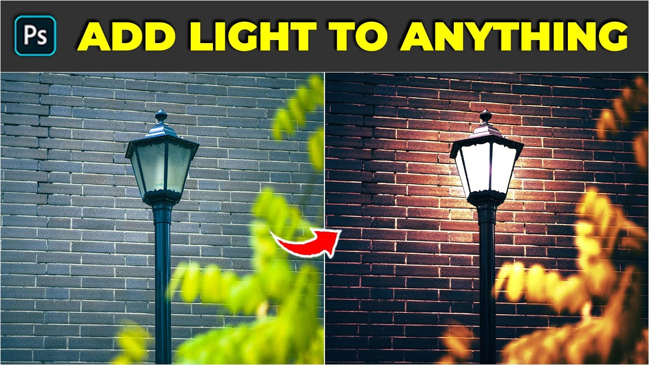 How to add amazing light to anything like streetlights - Photoshop ...