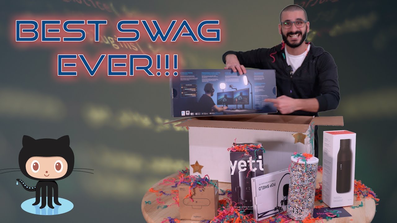 GitHub Stars: unboxing my customised swag for Nova Conference 2020 #OpenSource #GitHub #DevRel ...