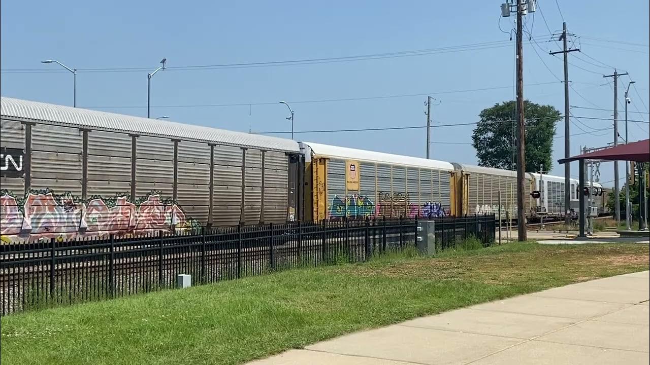 CP 9828 leads Intermodal Train w/DPU- KCSdm 4064 Westbound on the CPKC Watertown Sub - 7/27/2024 ...