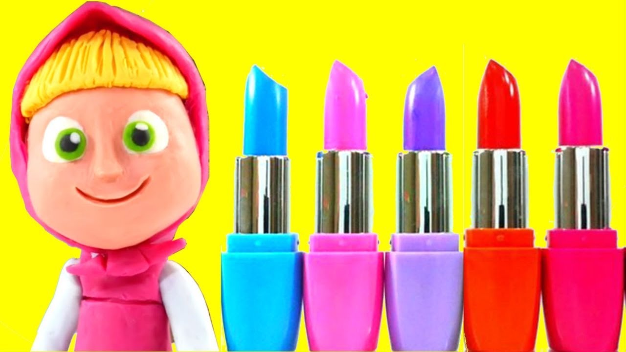 FUNNY KIDS PLAY WITH MAKEUP Play Doh Cartoons For Kids - YouTube