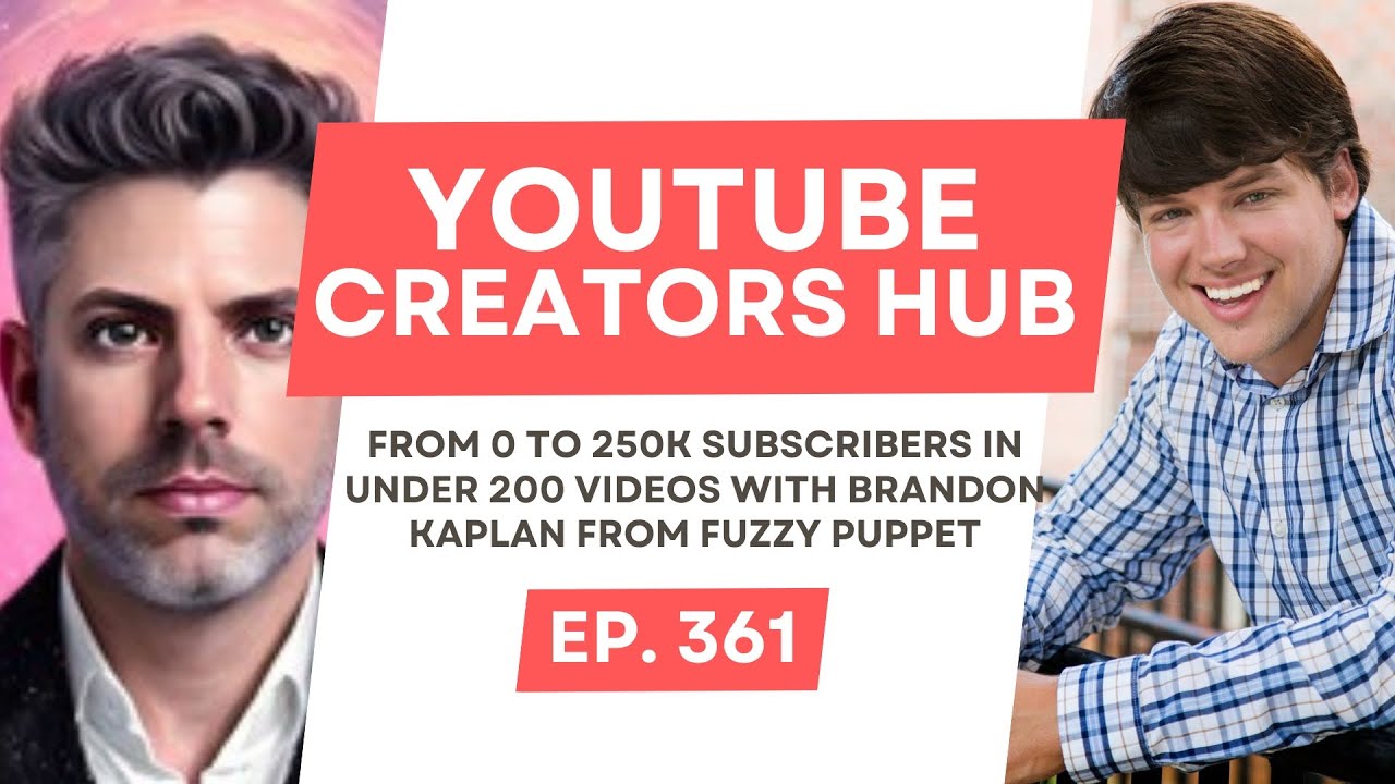 How Brandon Kaplan Went From 0 To 250k Subscribers In Under 200 Videos With Fuzzy Puppet - YouTube