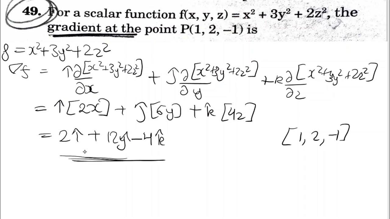 Del operator | Divergence of a vector | Gradient of a scalar point function| Directional ...