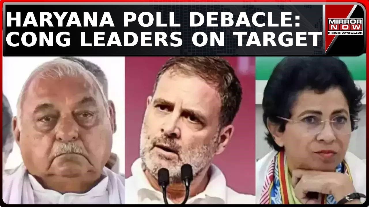 Congress Rocked By Party Infighting; Candidates Cry Foul Over Haryana ...