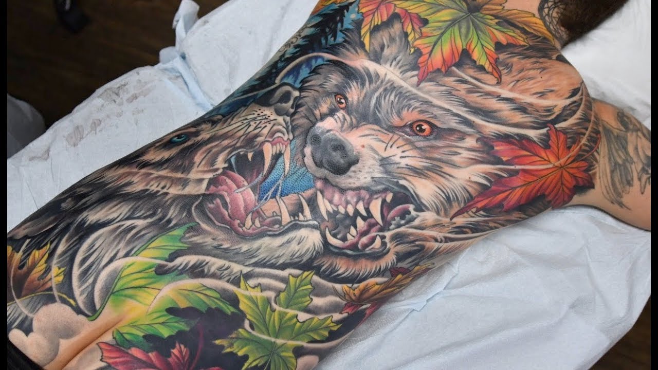 The meaning behind this AMAZING back piece tattoo!! - YouTube