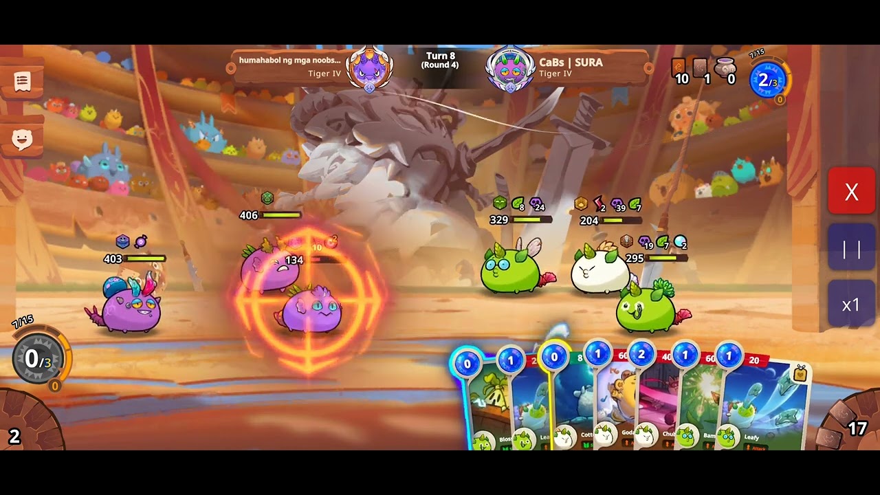 #Calculated leafy Venoki on the moves...#axieisko #axieinifinitypvp # ...