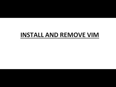 Linux tutorial for beginners - Installing and Removing VIM on Cent OS 7 - Step By Step ...