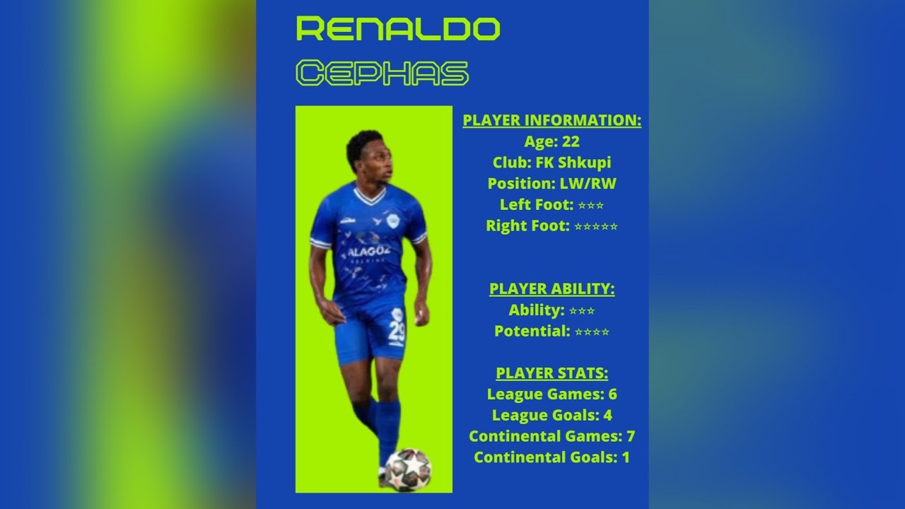 Renaldo Cephas Should Be In The Jamaica Team! | FK Shkupi Skills ...