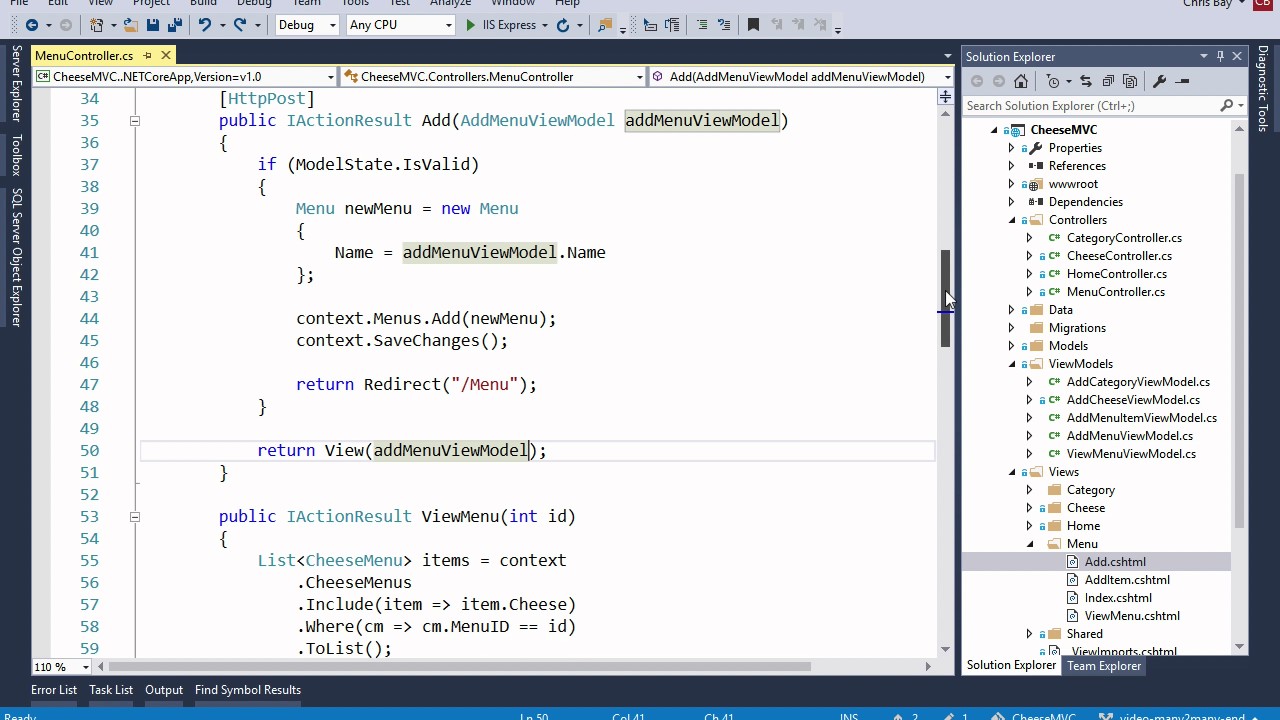 Intro to EntityFrameworkCore: Many-to-Many Relationships (Part 2) - YouTube