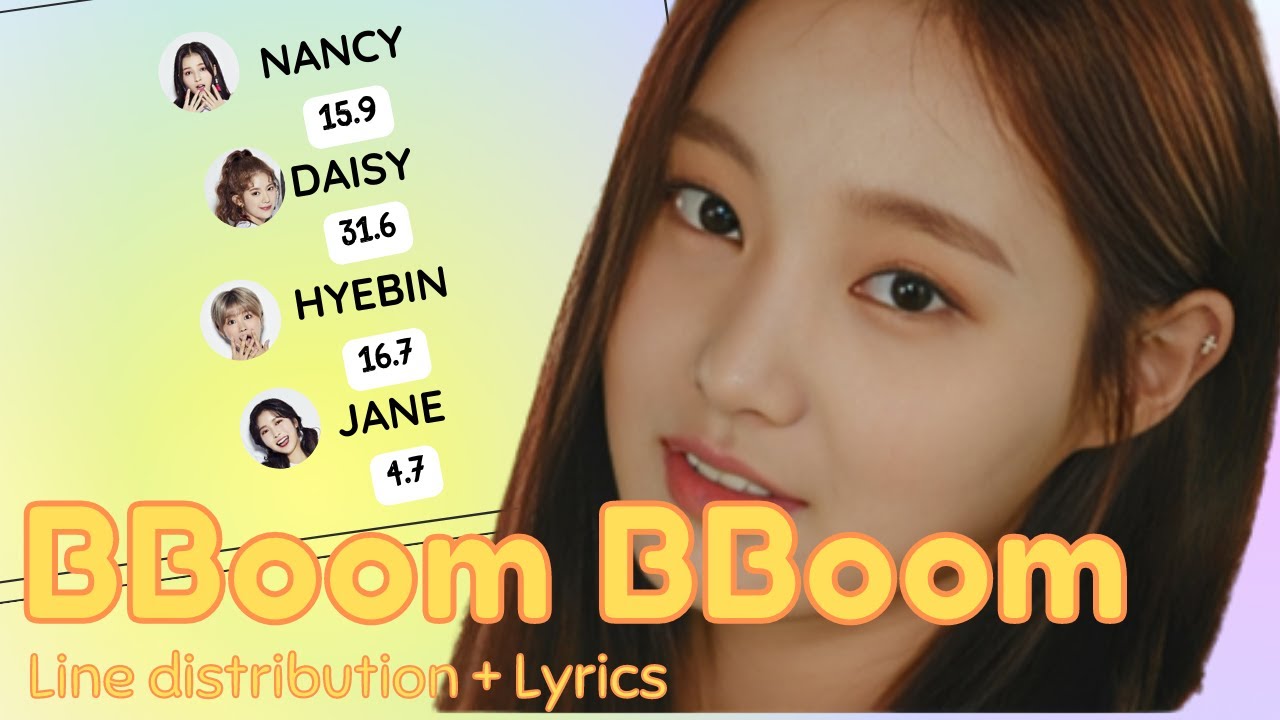 Momoland Bboom Bboom Line Distribution Lyrics Requested Youtube