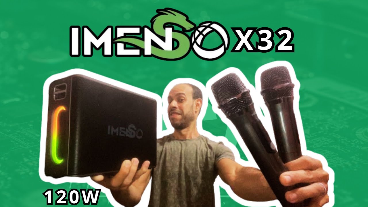 IMENSO X32 120W KARAOKÊ TWS IPX4 - Caixa de som Bluetooth… - YouTube