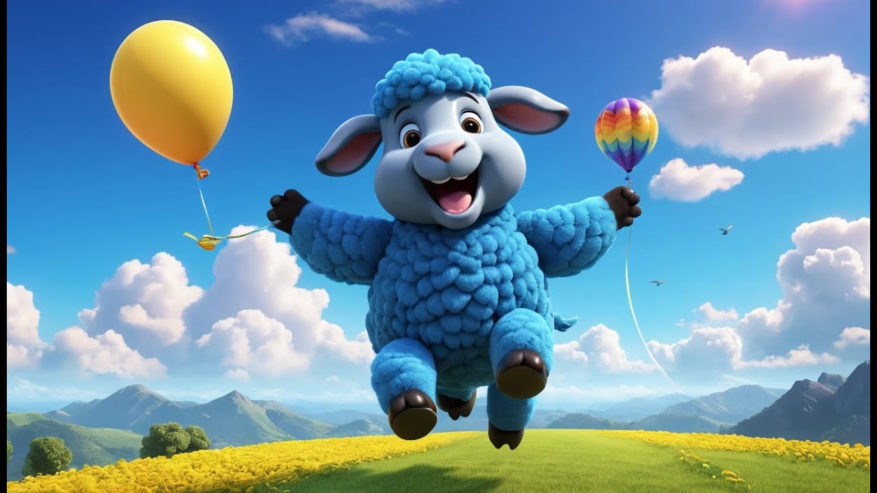 Baa Baa Blue Sheep’s Balloon Ride | Whimsical Adventure Song for Kids ...