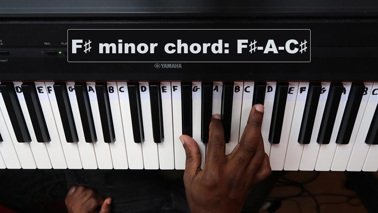 How to Play the F Sharp Minor Chord on Piano (F# Minor, F#m) - YouTube