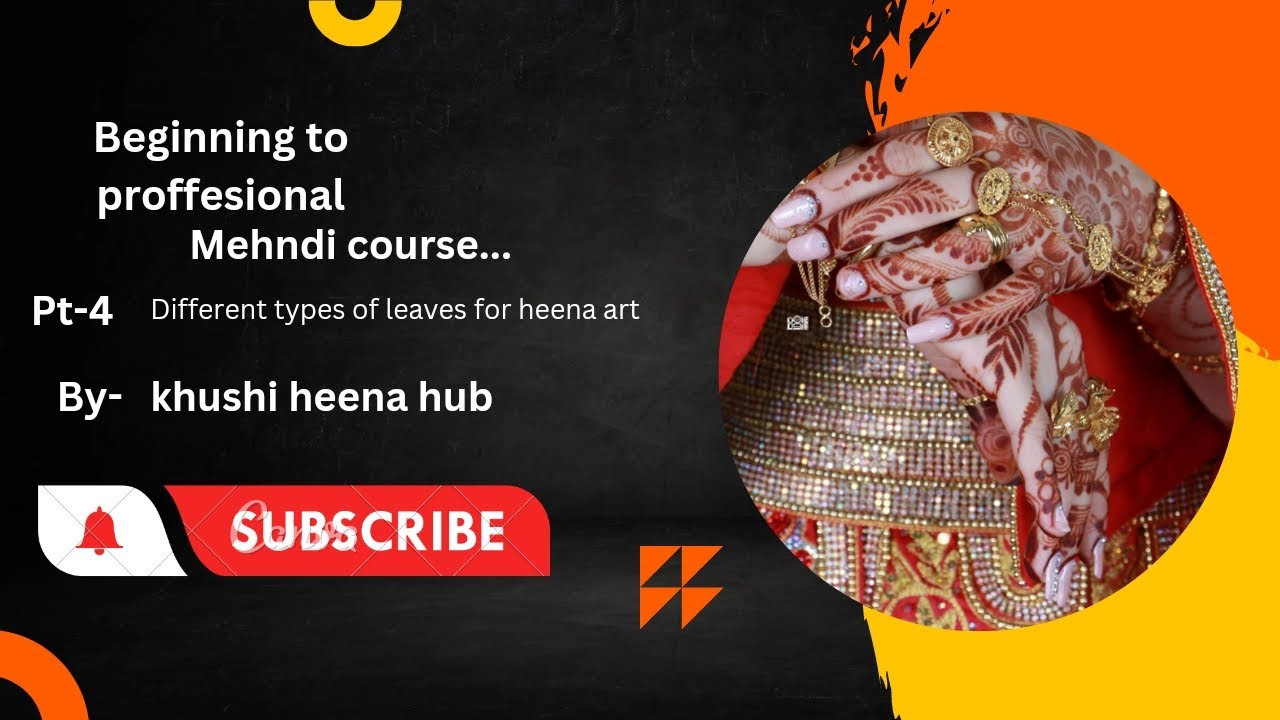 Different types of leaves for heena art pt. 4! Beginner to advance ...