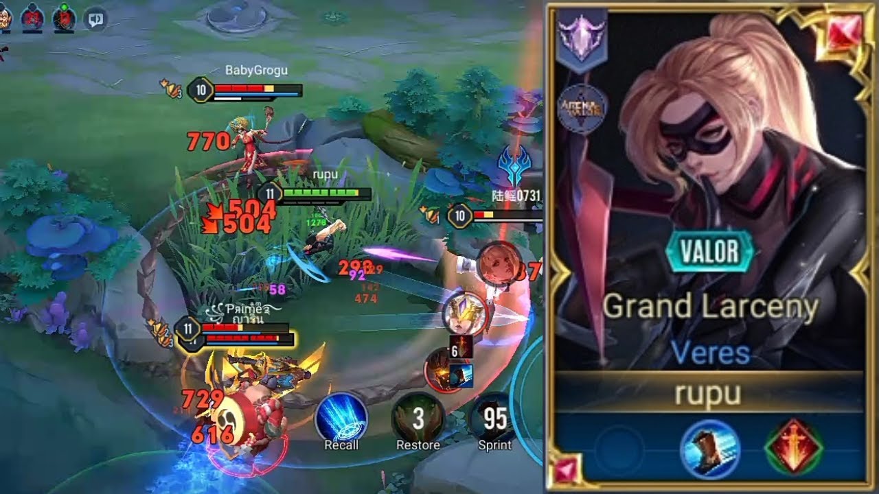 AoV : VERES PRO GAMEPLAY | BEST BUILD | - ARENA OF VALOR - YouTube
